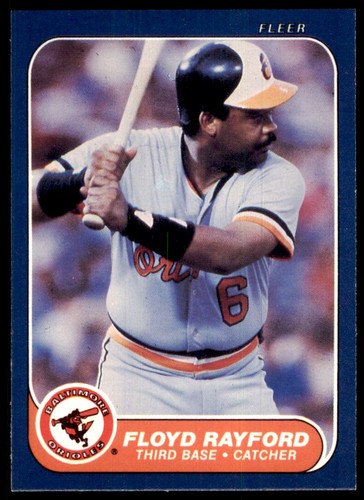 1986 Fleer Floyd Rayford c Baltimore Orioles #283 | eBay