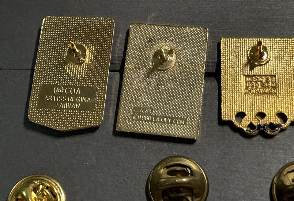 Three Olympic Games Pins 3M, AT&T And P.I.E. Nationwide Enameled Lapel ...