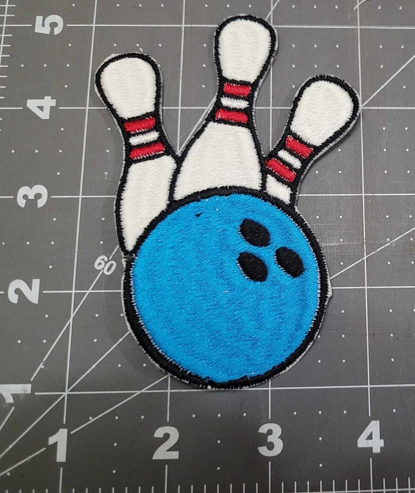 Bowling Pin and Ball Iron on Patch Sew on Patch | eBay