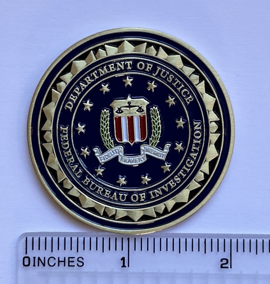 DOJ FBI Federal Bureau Of Investigation Eagle Challenge COIN | eBay