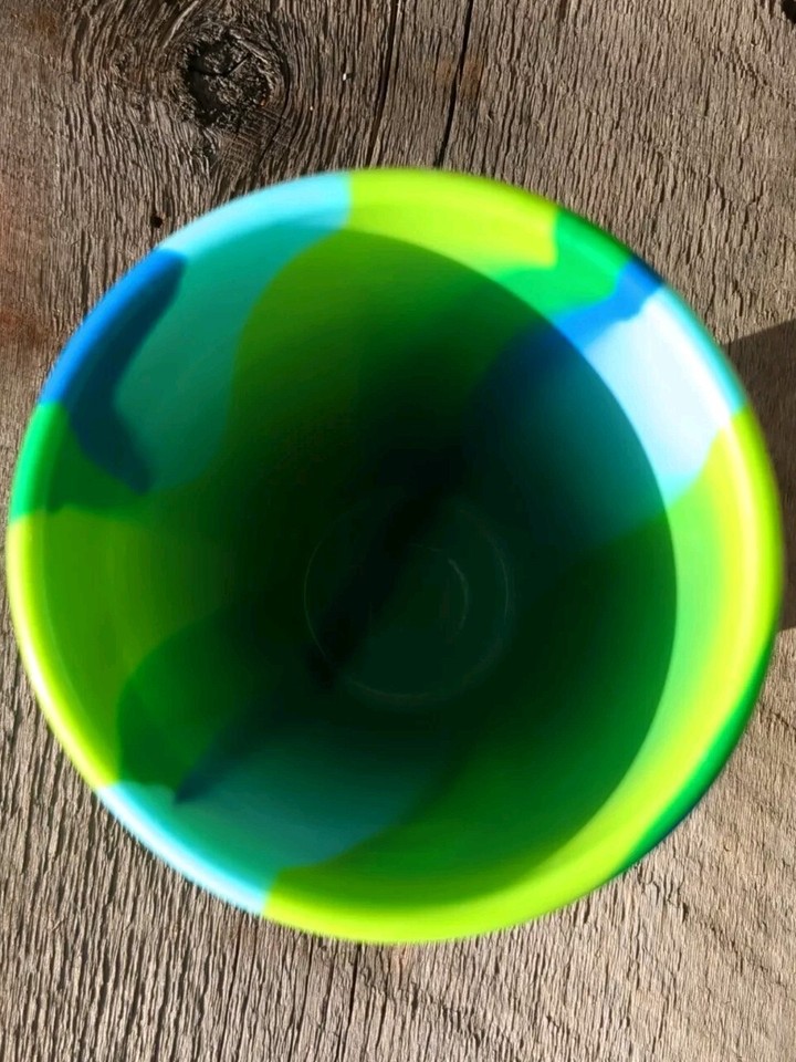 Silipint Silicone Bottoms Up UNBREAKABLE CUP 16 oz Tumbler Green Blue ...