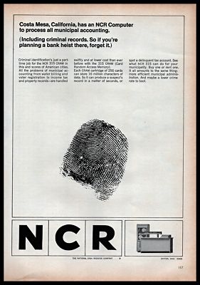 1965 National Cash Register Company NCR 315 Cram Computer Vintage PRINT ...