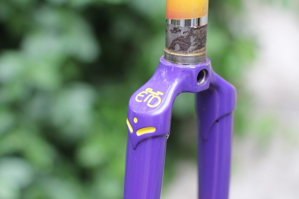 Eddy Merckx Strada O.S. Columbus Brain Frame / 55 cm / Purple Yellow ...