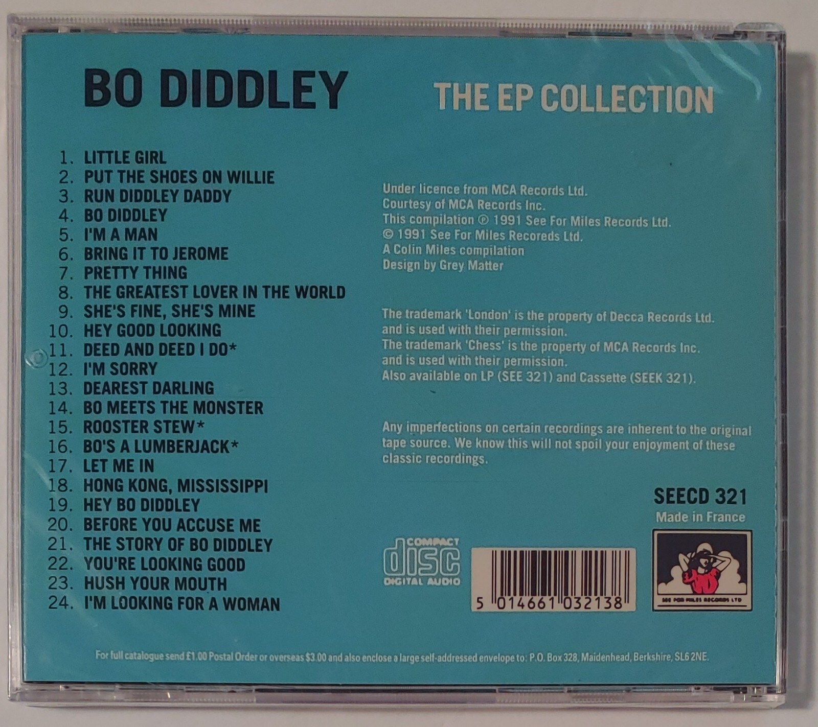 EP Collection by Bo Diddley (CD, 1996) for sale online | eBay