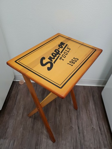Snap On Tools Snack Table Wood TV Bed Slide Under Couch Dinner Tray ...
