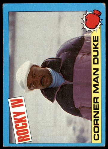 1985 Topps Rocky IV Corner Man Duke Movie Photo Card #8 | eBay