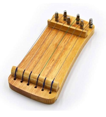 Guitar Parts Solid Wood Mini 6 String Zither Hand Trainer Finger ...