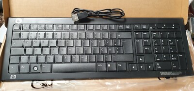 NEW HP Slim USB Black Deutsch German Computer Laptop Keyboard 505129 ...
