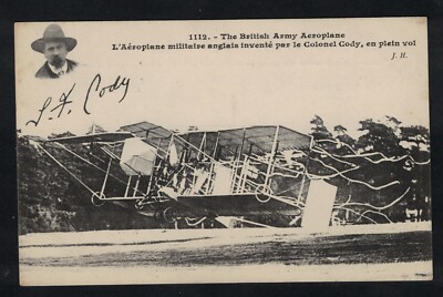 CARTE POSTALE DEBUT de L'AVIATION AEROPLANE ANGLAIS COLONEL CODY | eBay