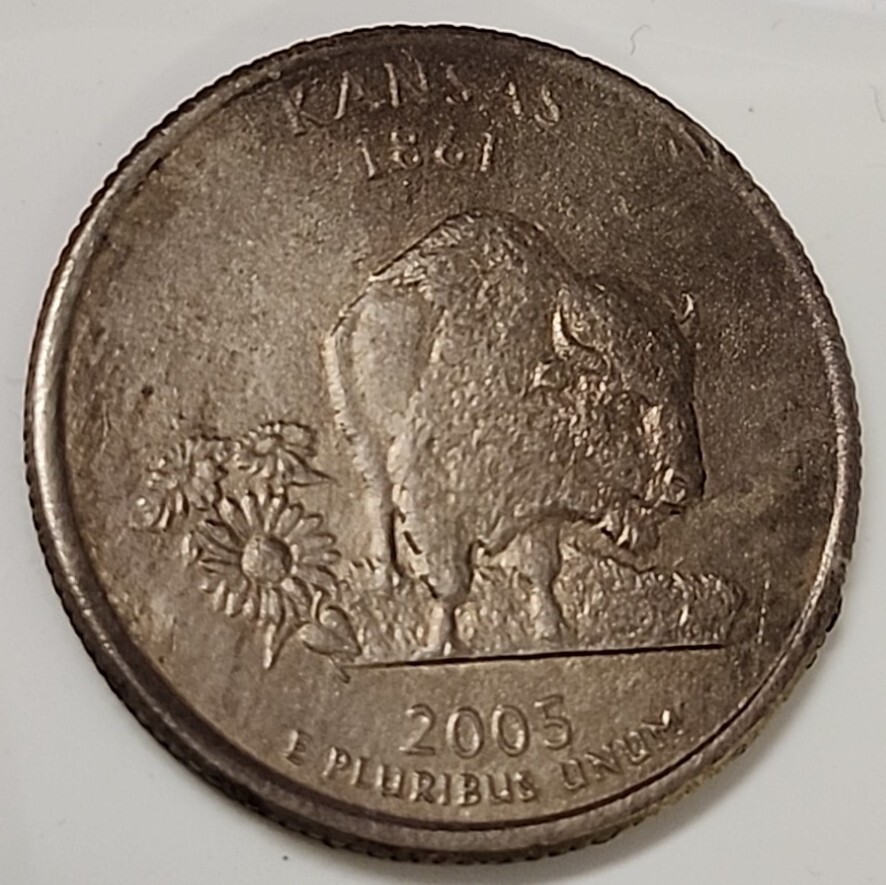 2005 Kansas State Quarter Improperly Annealed Minting Error | eBay