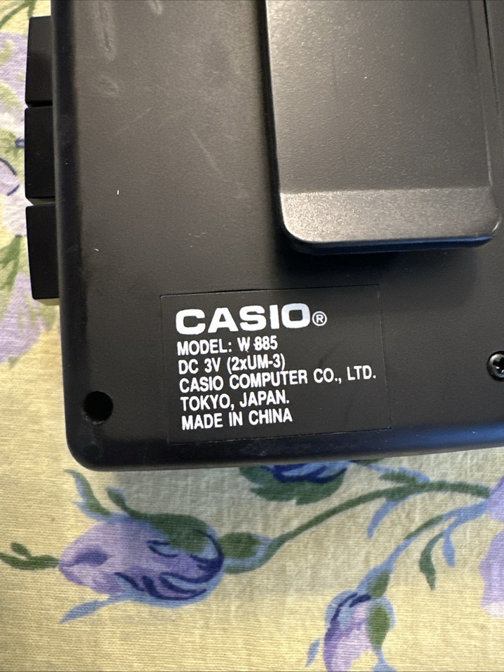 Casio W-885 Portable Cassette Player Vintage TESTED | eBay