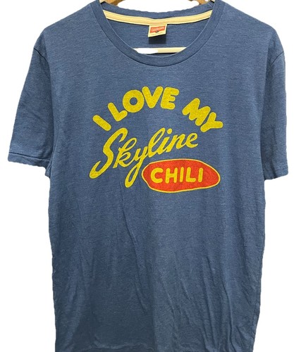 Skyline Chili T Shirt by Homage Apparel. Blue. Size Large. EUC | eBay