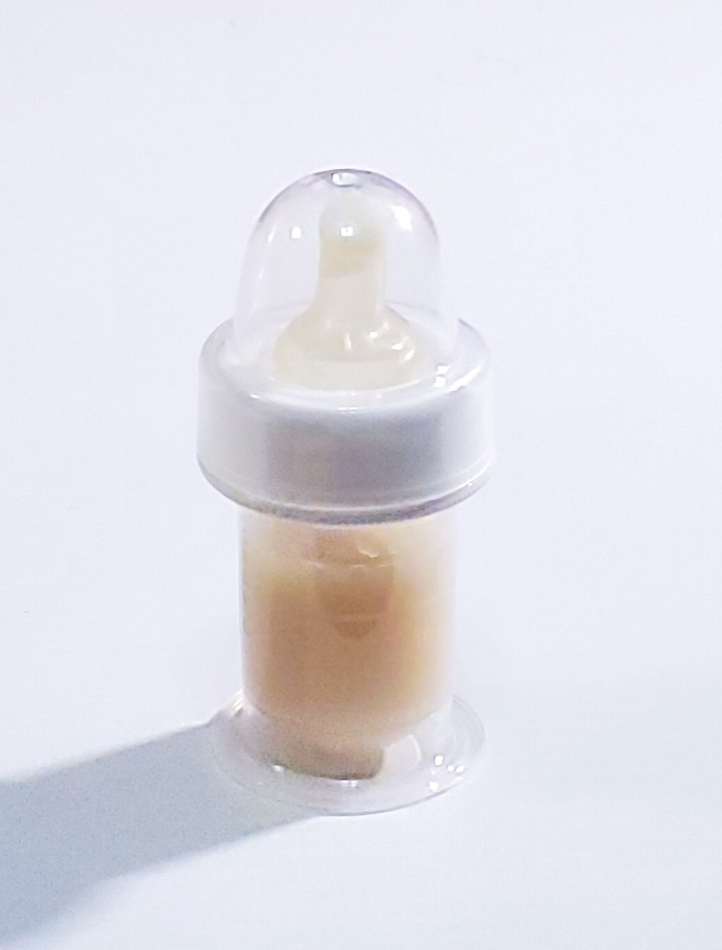 Micro Preemie Fake Formula Bottle w/Preemie No Hole Nipple For Reborn ...
