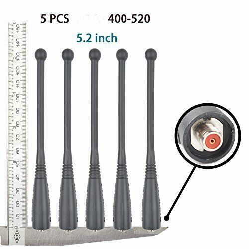 Lot 5 UHF 400-520MHz Antenna 5.2" for M XTS1500 XTS2500 XTS3000 XTS3500 ...