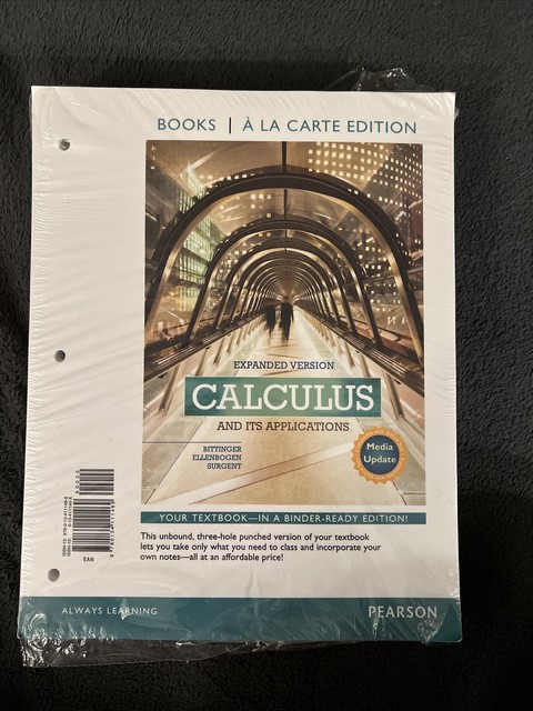 Calculus and Its Applications Expanded Version Media Update Books a la ...