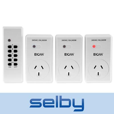Remote Control Power Points 3-Pack 240V Australian Mains Outlets | eBay ...