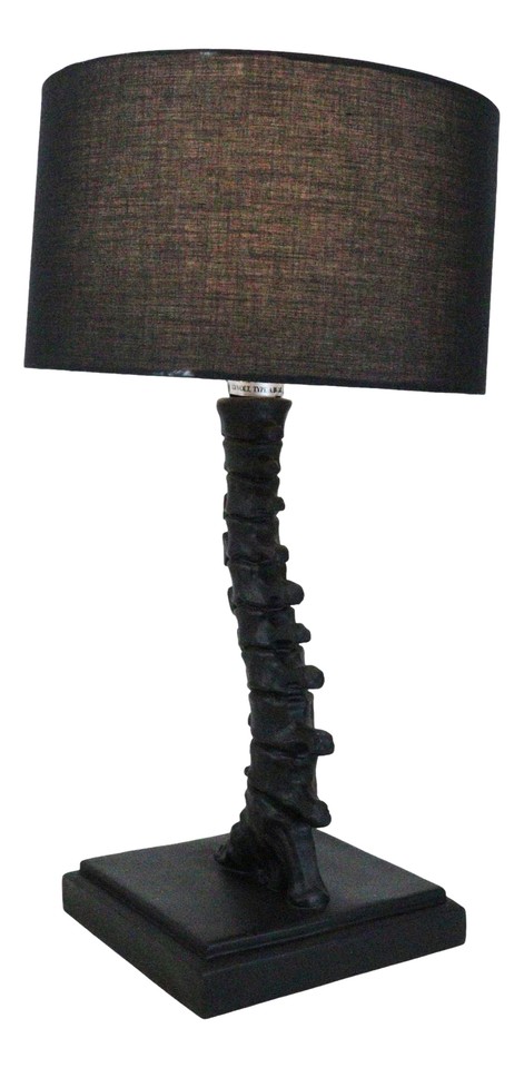Vertebrae Back Bones Spine Skeleton Human Anatomy Table Lamp With Black ...