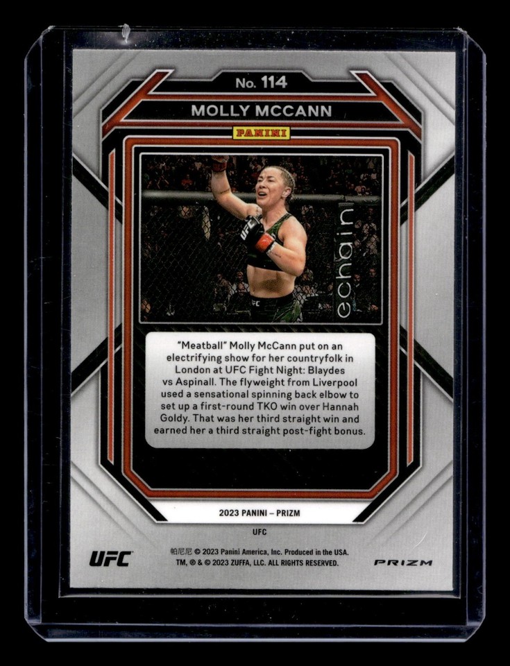 2023 Panini Prizm UFC Matthew Semelsberger #152 Rookie RC Hyper | eBay