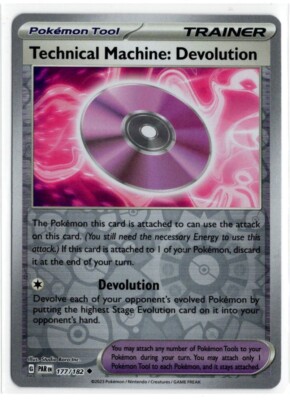 Pokemon Paradox Rift Reverse Holo 177/182 Technical Machine: Devolution ...