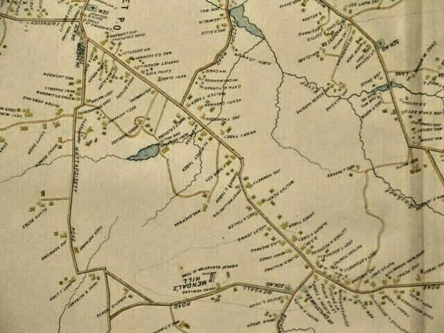 1895 ACUSHNET, MA., MAP REMOVED FROM THE EVERTS & RICHARDS ATLAS OF ...