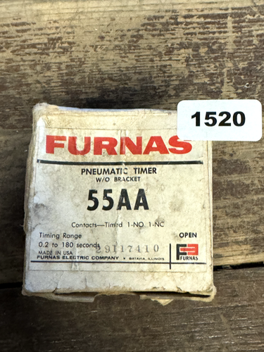 Furnas 55AA Pneumatic Timer, 0.2-180 Seconds | eBay