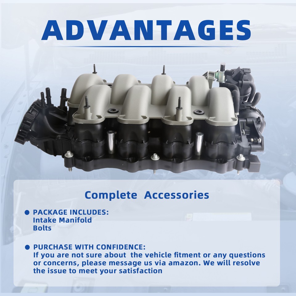 MITZONE Upgrade Intake Manifold with 2011-2023 Ford Mustang 5.0L V8 ...