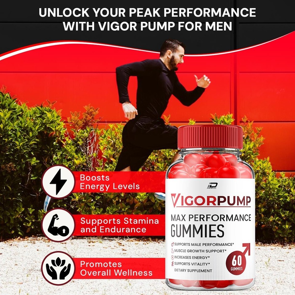 (1 Pack) Vigor Pump Gummies for Men - VigorPump Male Performance ...