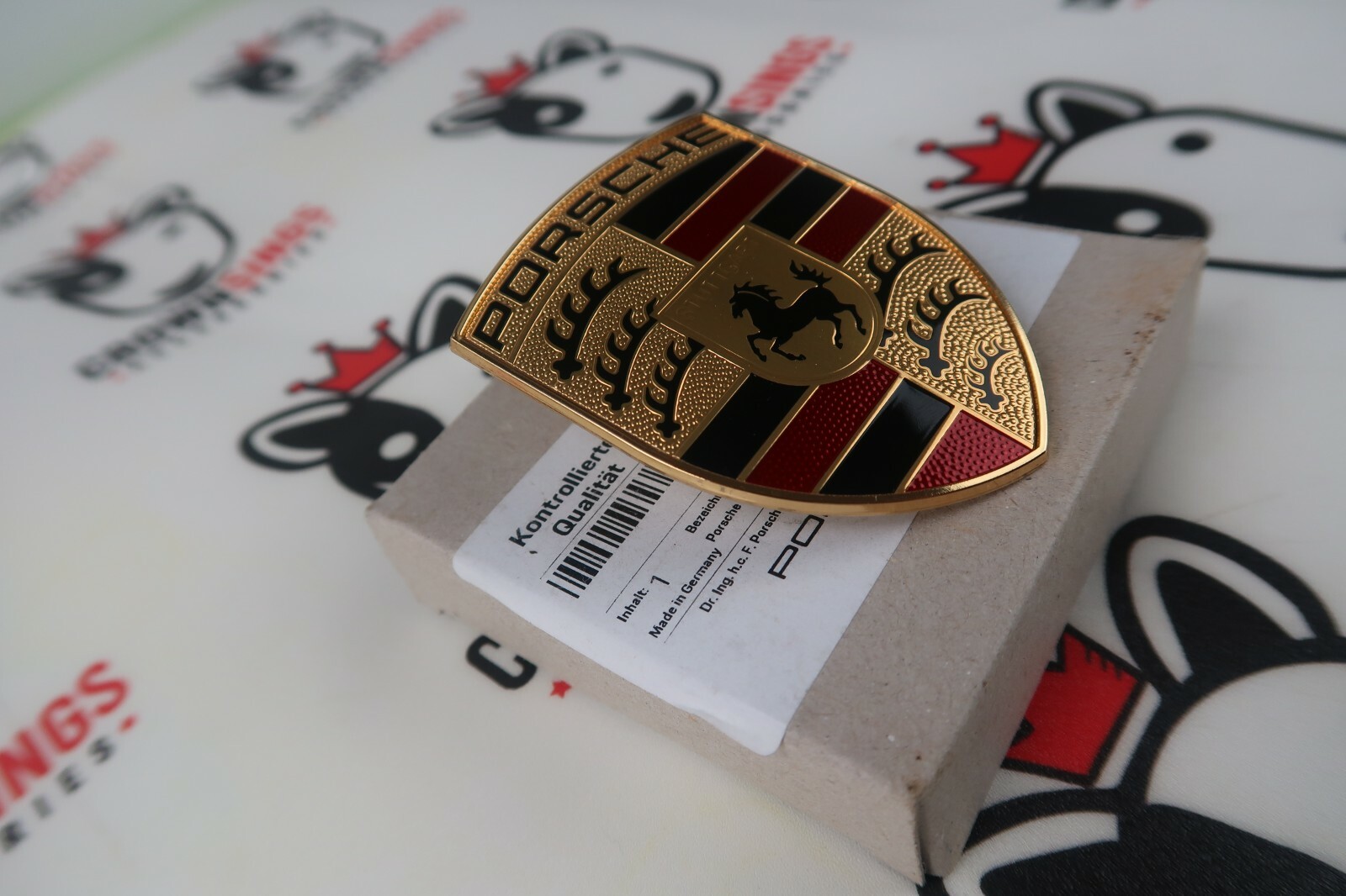 2020-2023 PORSCHE MACAN CAYENNE CAYMAN BOXTER FRONT CENTER EMBLEM OEM ...