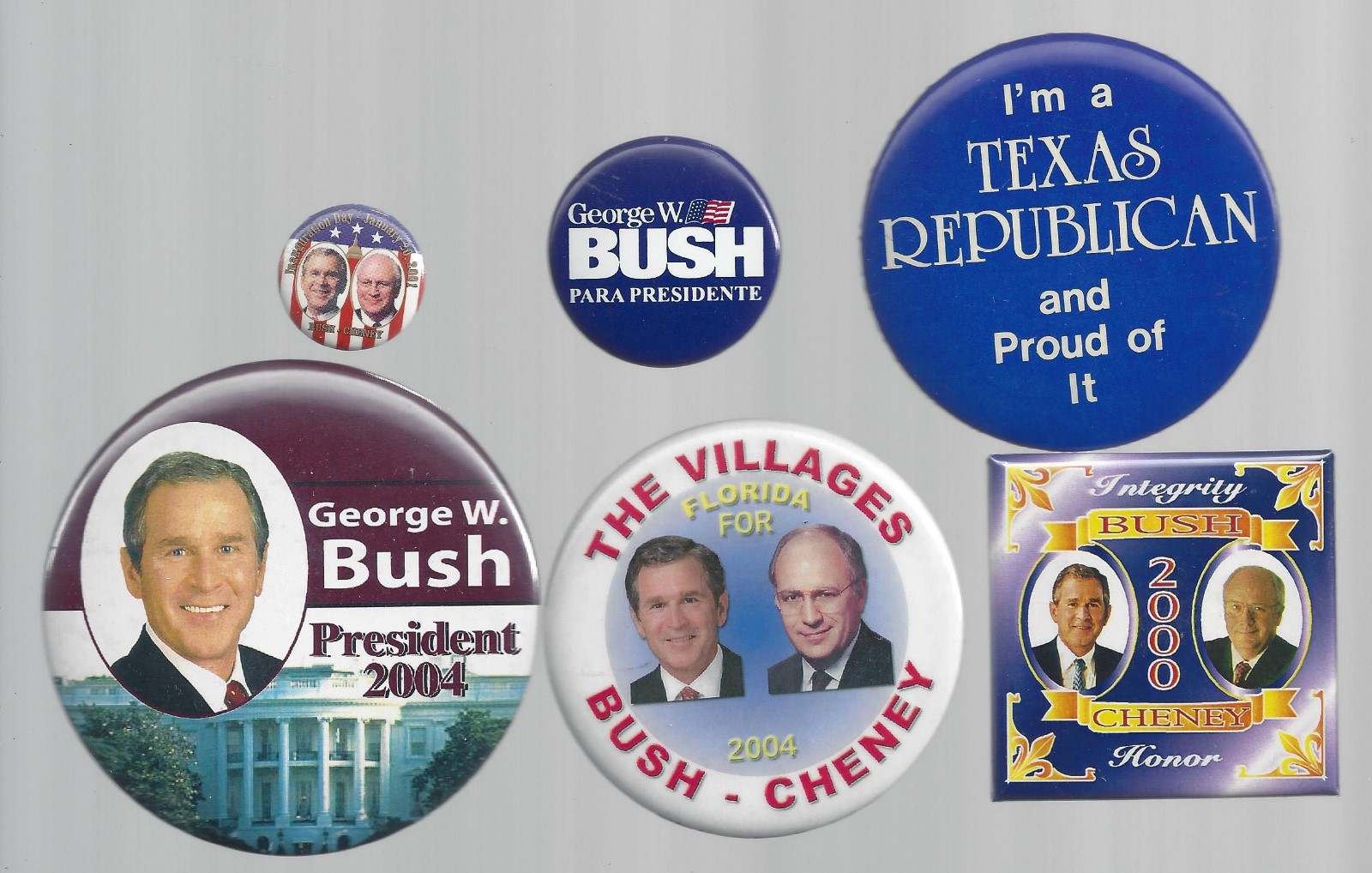BUSH & CHENEY - BETTER POLITICAL CAMPAIGN BUTTON COLLECTION - J | eBay