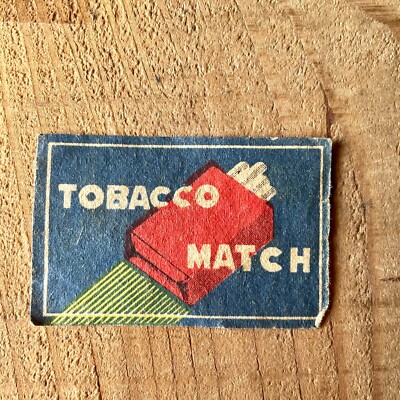 Old matchbox label JAPAN tobacco cigarettes match art antique prewar ...