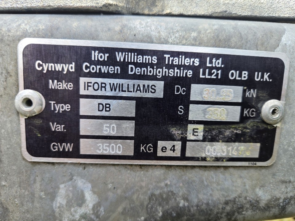 Ifor Williams BV126 Box Trailer 7’ High 2022 - Ramp Door | eBay UK