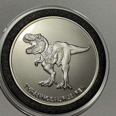 Tyrannosaurus Rex Dinosaur Collector Rare Coin 1 Troy Oz .999 Fine ...