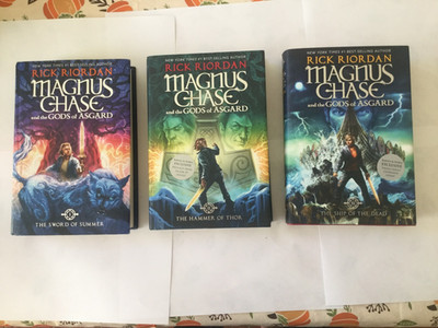 Magnus Chase and The Gods of Asgard Book Set 1-3 Hardcover by Rick ...
