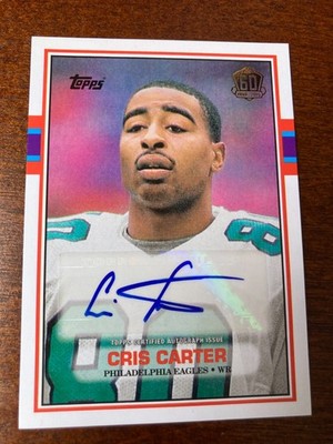 2015 Topps Cris Carter Rookie Retro 1989 Auto 60th Anniversary | eBay