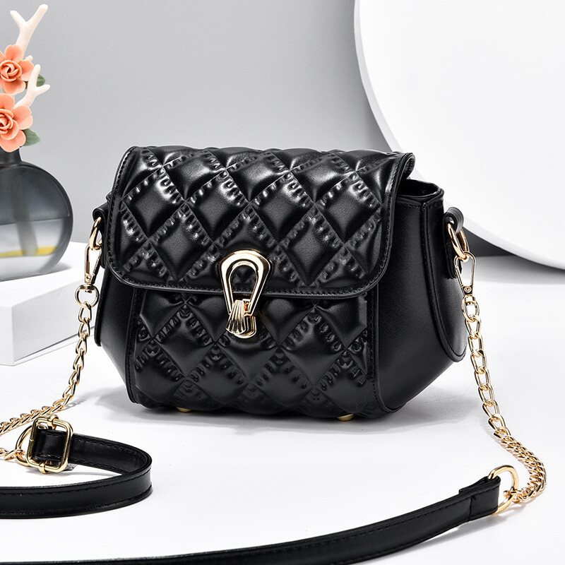 Chic Shoulder Bag For Women 2023 New Small Size Bag With Rhombic Chain ...