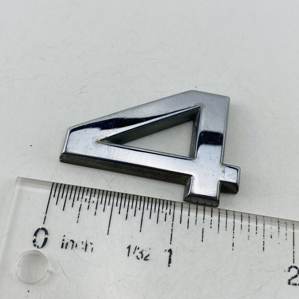 2005-2011 Audi A4 Emblem Logo Letter Badge Trunk Lid Rear Chrome OEM ...