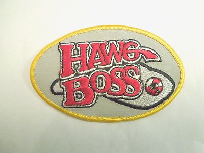 Vintage Hawg Boss Fishing Logo Iron On Patch | eBay