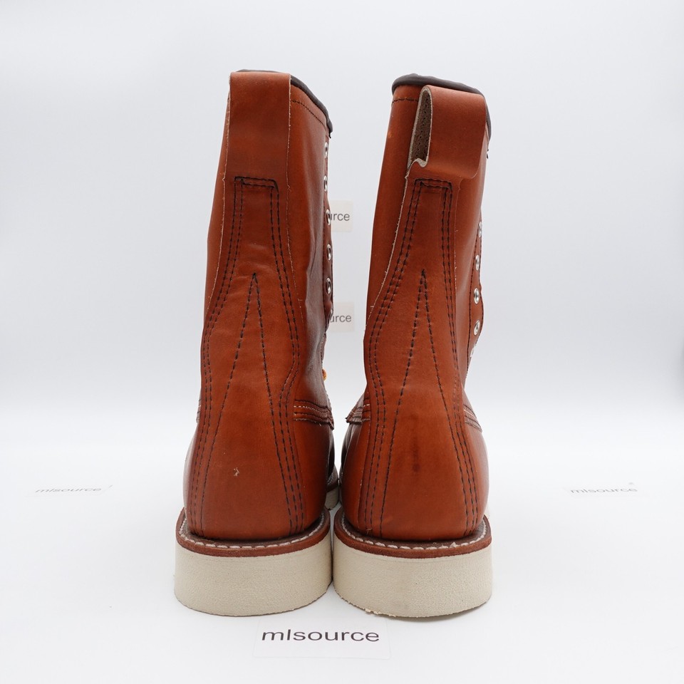 Size 10.5 Men's Red Wing 877 8-inch Classic Moc Boots Brown Leather ...