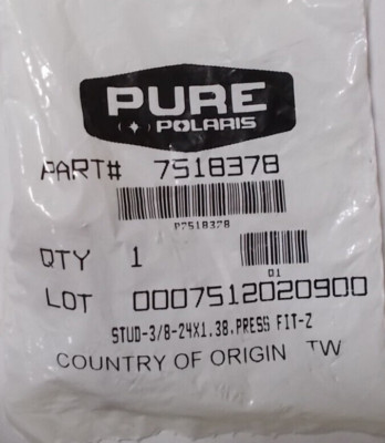 ONE-Wheel Stud FITS Polaris OEM#7518378 (DF) - (SPB10) | eBay