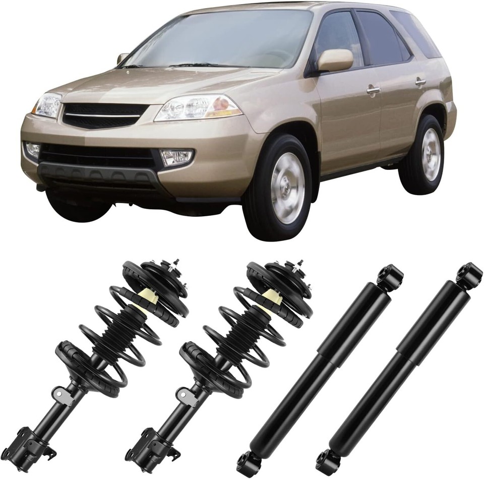 4x Front & Rear Shocks Struts Assembly for 2003-2008 Honda Pilot 01-02 ...