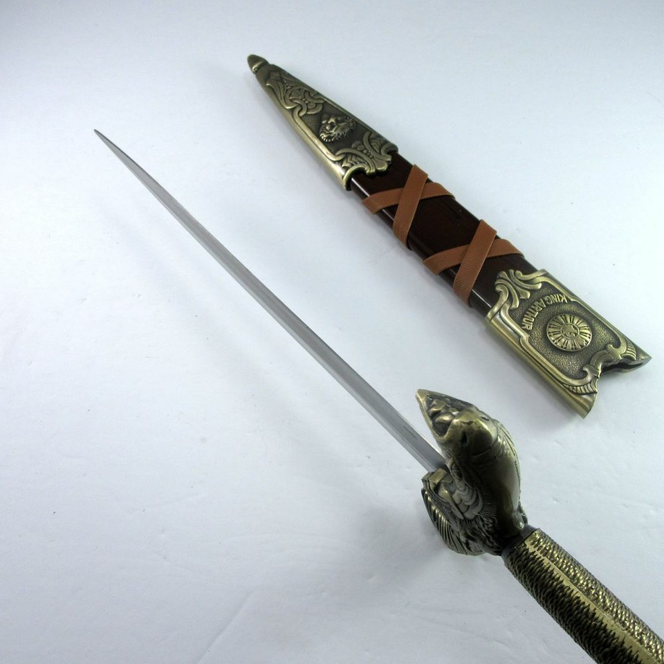 FIXED-BLADE DAGGER | Medieval King Arthur Knight Knife Costume Prop ...