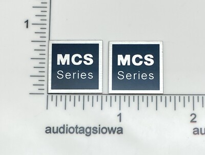 MCS Series Speaker Badge Logo Emblem Pair Custom Made Aluminum | eBay
