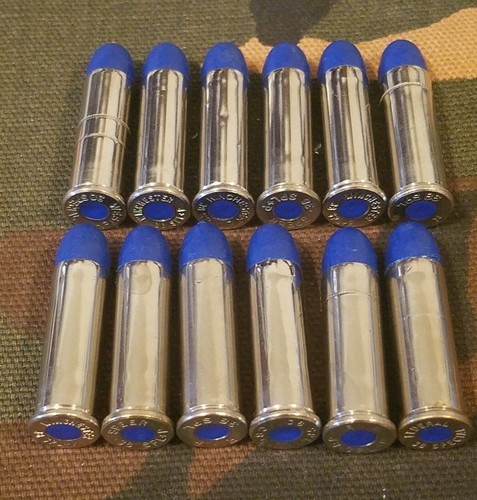 38 SPECIAL SNAP CAPS SET OF 12, BLUE AND NICKEL, REAL 125gr WEIGHT ...
