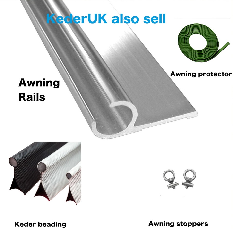 Campervan Motorhome Caravan Awning Rail C Channel 4 x 1m strips with D ...