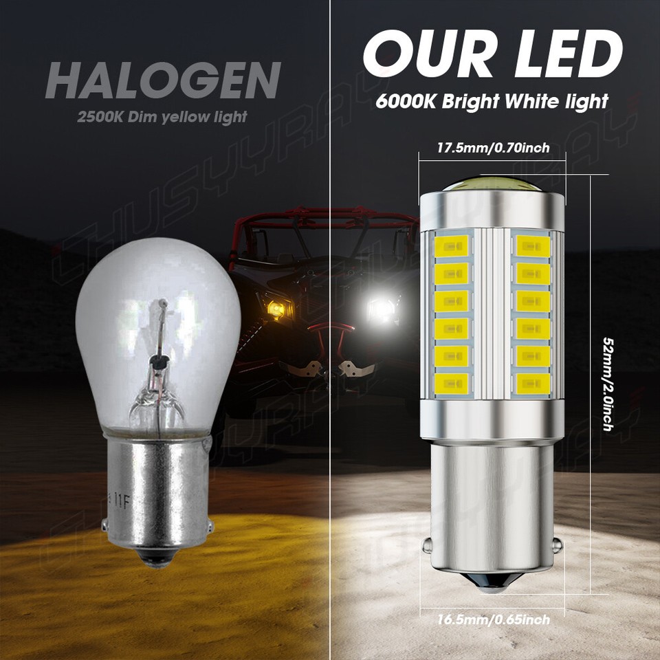 2 SUPER BRIGHT LED bulbs for Deere 425 445 455 345 335 325 190 155 145 ...