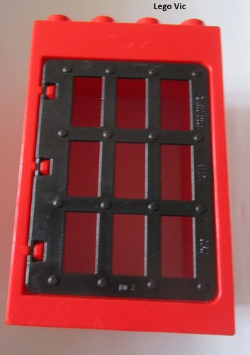 Lego 6360 31171 Duplo Door Red Black du Western 9185 2434 MOC | eBay