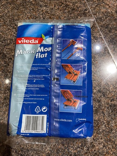 Vileda Magic Mop Flat Refill Non Scratch Scrubber Easy Fit 3D Grooved Foam :) | eBay UK