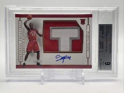 2016-17 National Treasures Rookie Patch Autograph Pascal Siakam RC /25 ...