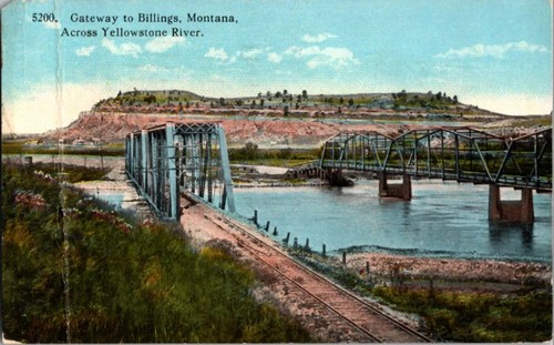 Billings Montana MT : BRIDGE SCENE j/14 BD2698 | eBay