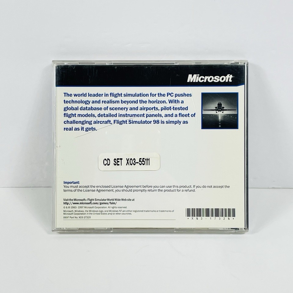 Microsoft Flight Simulator 98 PC CD-ROM Software | eBay